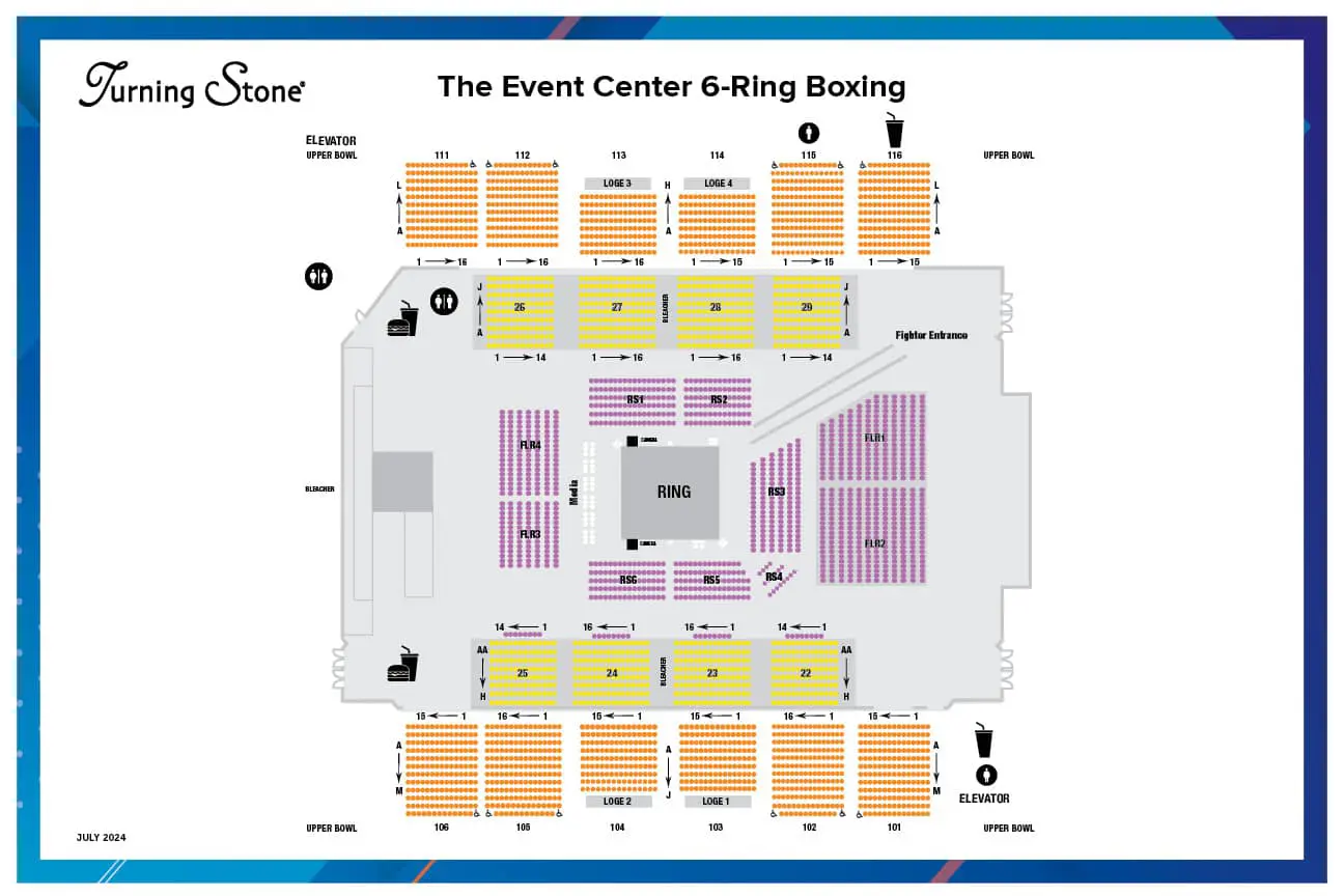 The Event Center at Turning Stone | Seating Chart & Events