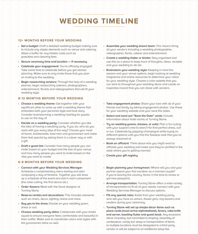 Planning a Wedding in a Year: Timelines & Checklist